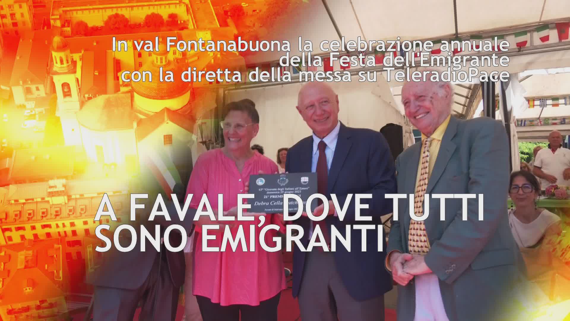 A Favale di Malvaro la Festa dell’Emigrante: la messa in diretta tv ...