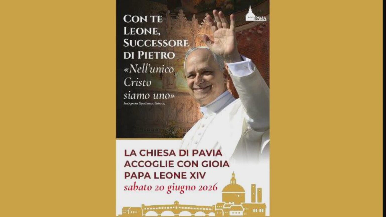 Sabato Pavia accoglie il Papa: incontri con gli agostiniani e con i ...